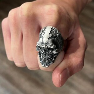 Dragon Skull Ring - Etsy