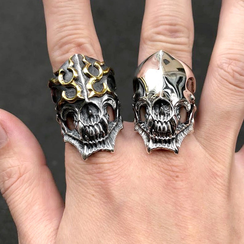 SFD-R-095 Blind Eye Skull Ring | Etsy