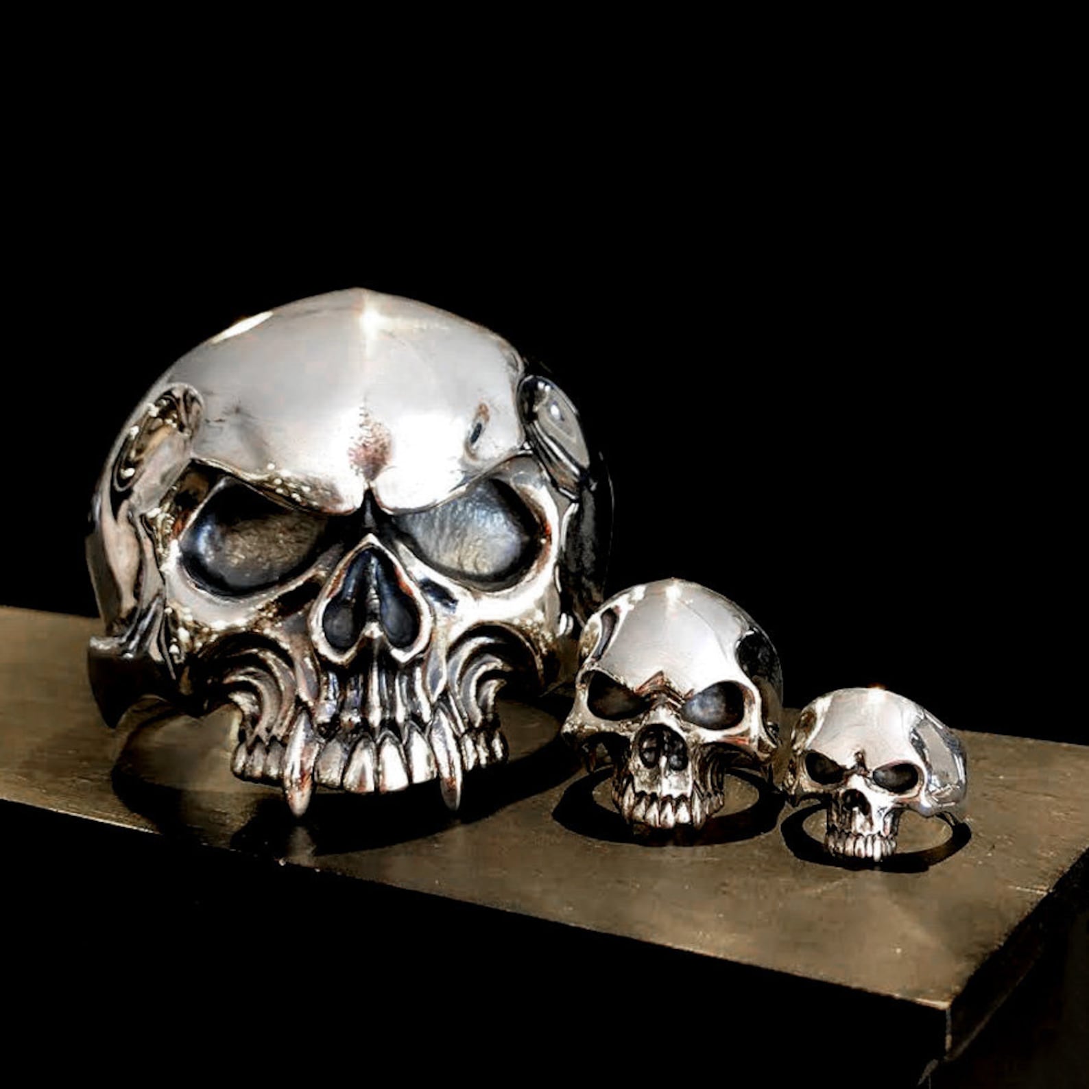 Ares Huge Skull Bangle - Etsy