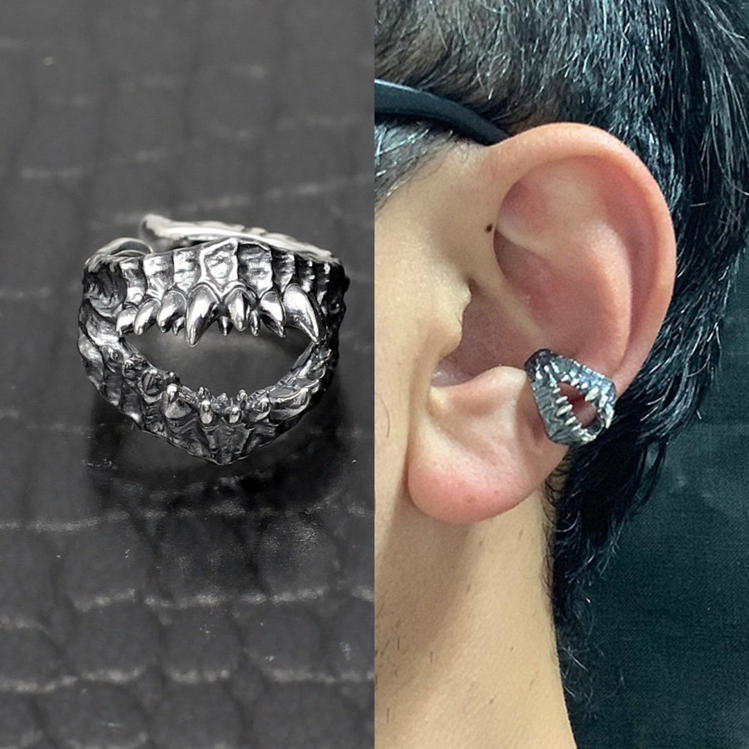SFD / Tooth Fang Ear Cuff / Giftrover Model - Etsy