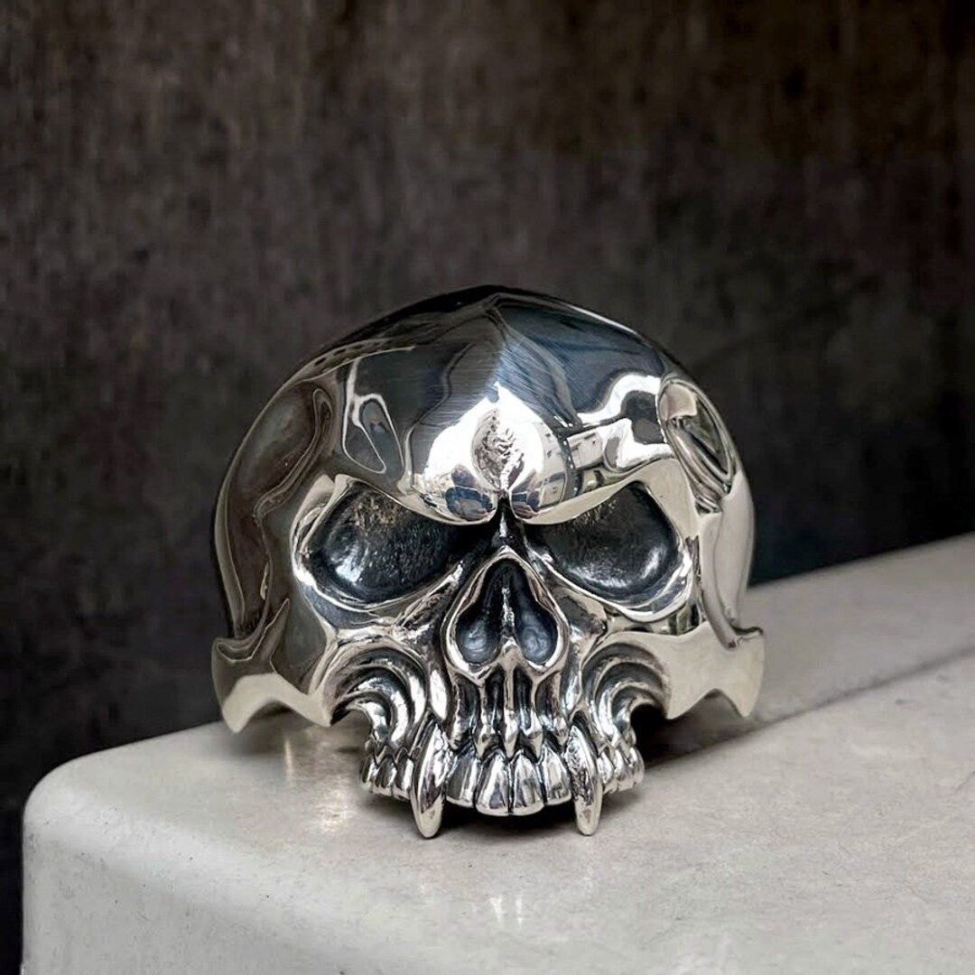 Ares Huge Skull Bangle - Etsy