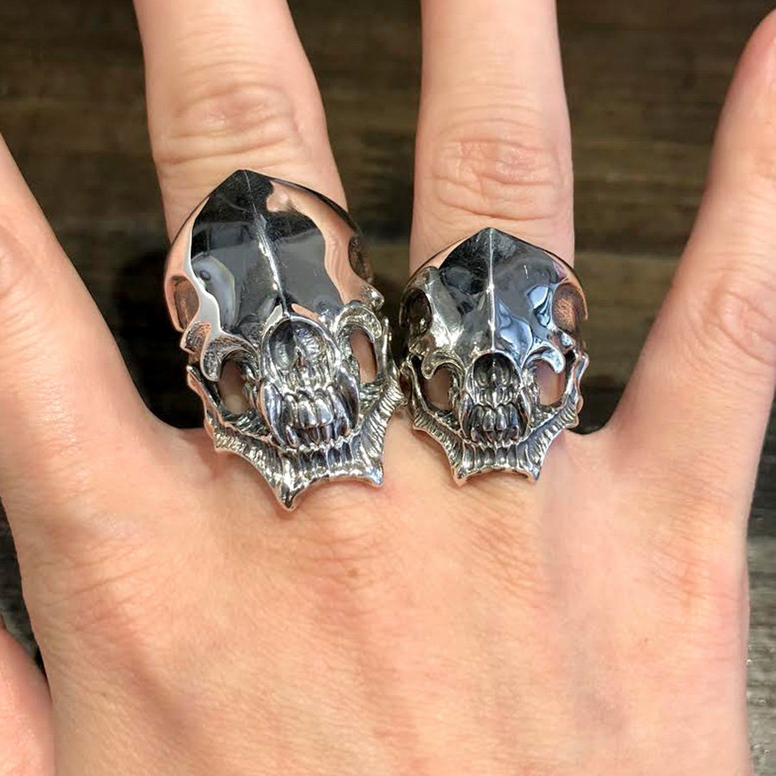 SFD-R-121 Blind Eye Skull Ring M | Etsy