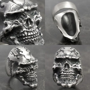 Dragon Skull Ring - Etsy