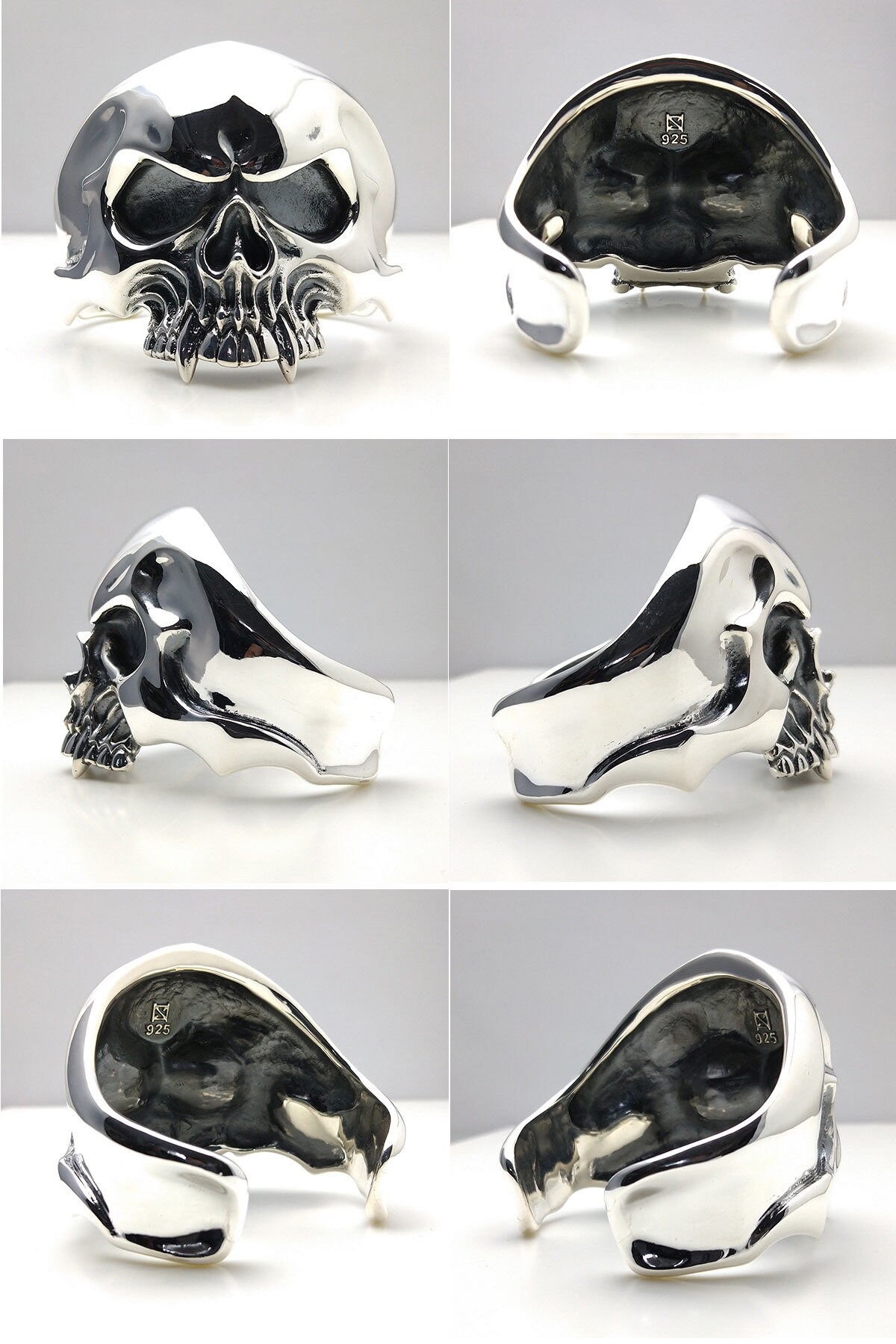 Ares Huge Skull Bangle - Etsy
