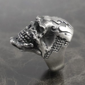 Dragon Skull Ring - Etsy