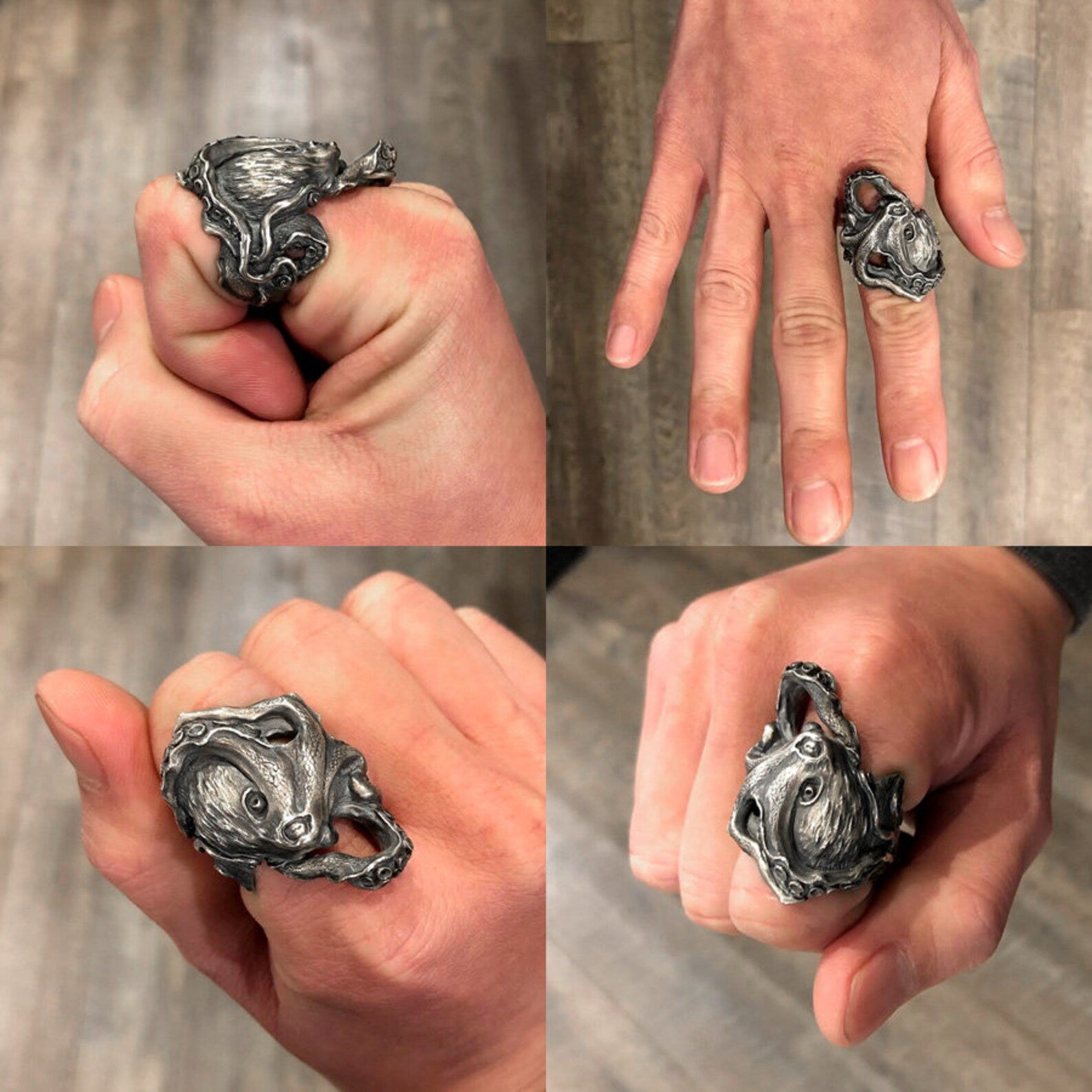 Octopus Ring - Etsy