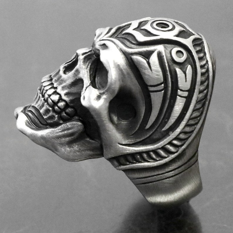 Haida Skull Ring | Etsy