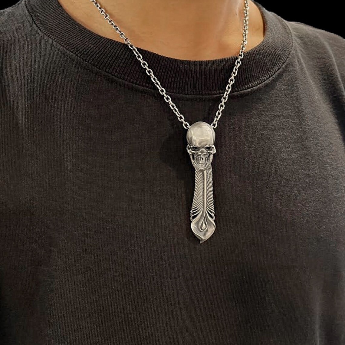 Dual Skull Pendant - Etsy