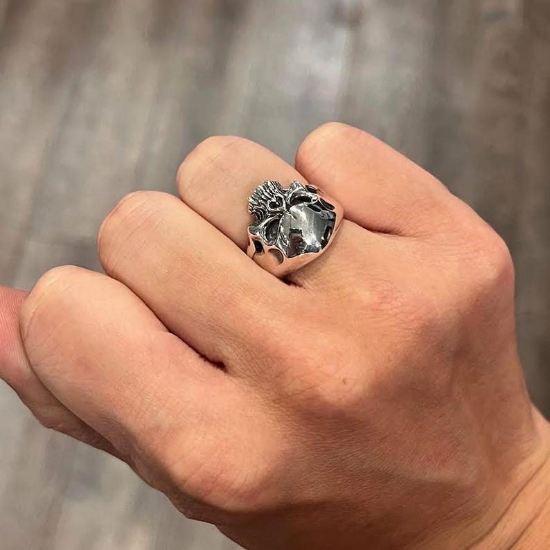 Ares II Skull Ring Mini / SFD-R-148 - Etsy