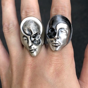 Yin Yang Ring - Etsy