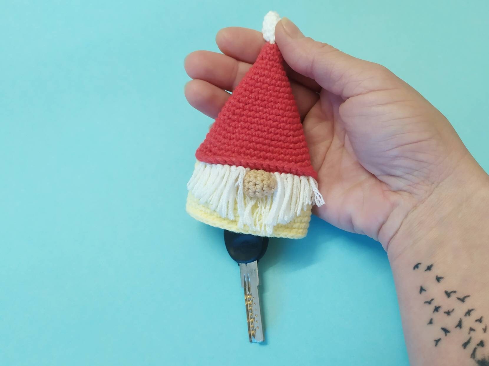 Gnome Key Cover Crochet Pattern Cozy Key Holder Crochet - Etsy