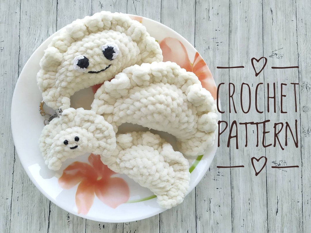 Stuffed Gyoza crochet Pattern, Pierogi Ornaments Amigurumi, Easy Quick ...