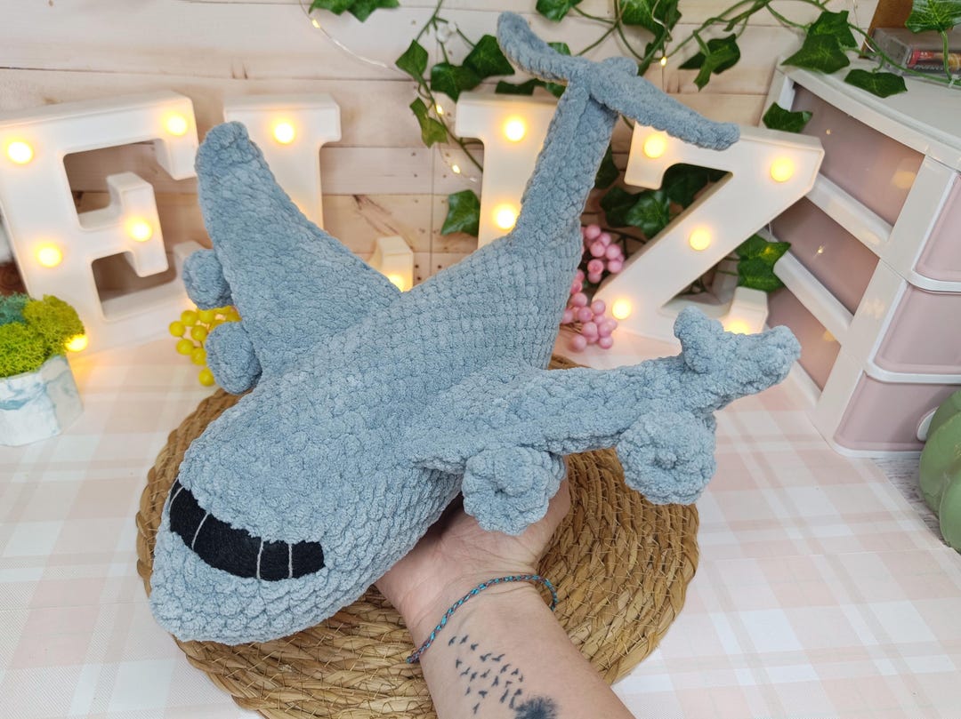 Airplane Nursery Like Boeing C17, Large Plush Toy, Custom Plushie Baby ...