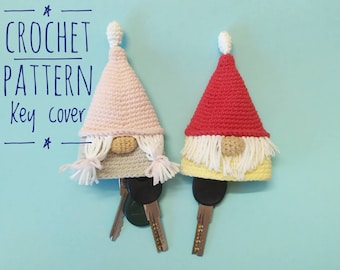 PATTERN: Crochet Mermaid Key Bag, Amigurumi Mermaid Key Holder PATTERN ...