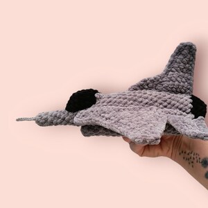 Crochet Pattern Airplane Nursery Like F-16, Amigurumi Plane Pattern ...