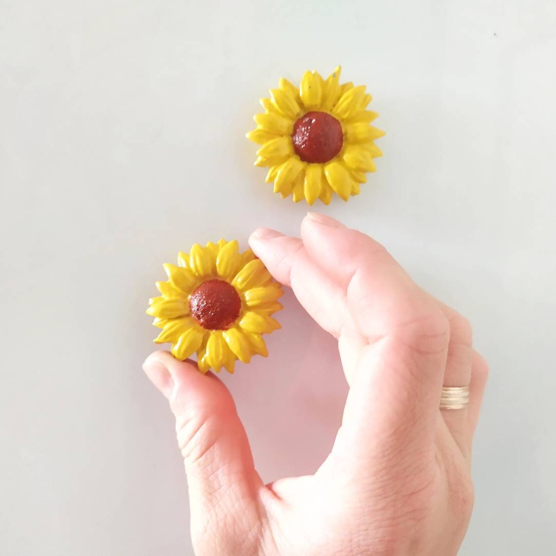 Ukrainian Sunflower Magnet Cute Fridge Magnet Magnetic Board - Etsy