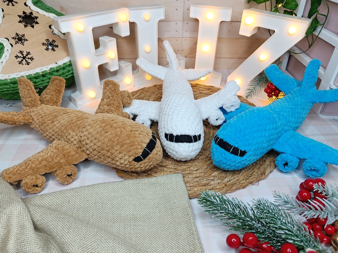 Airplane Nursery Like Boeing 747, Gift for Grandson, Custom Plushie ...