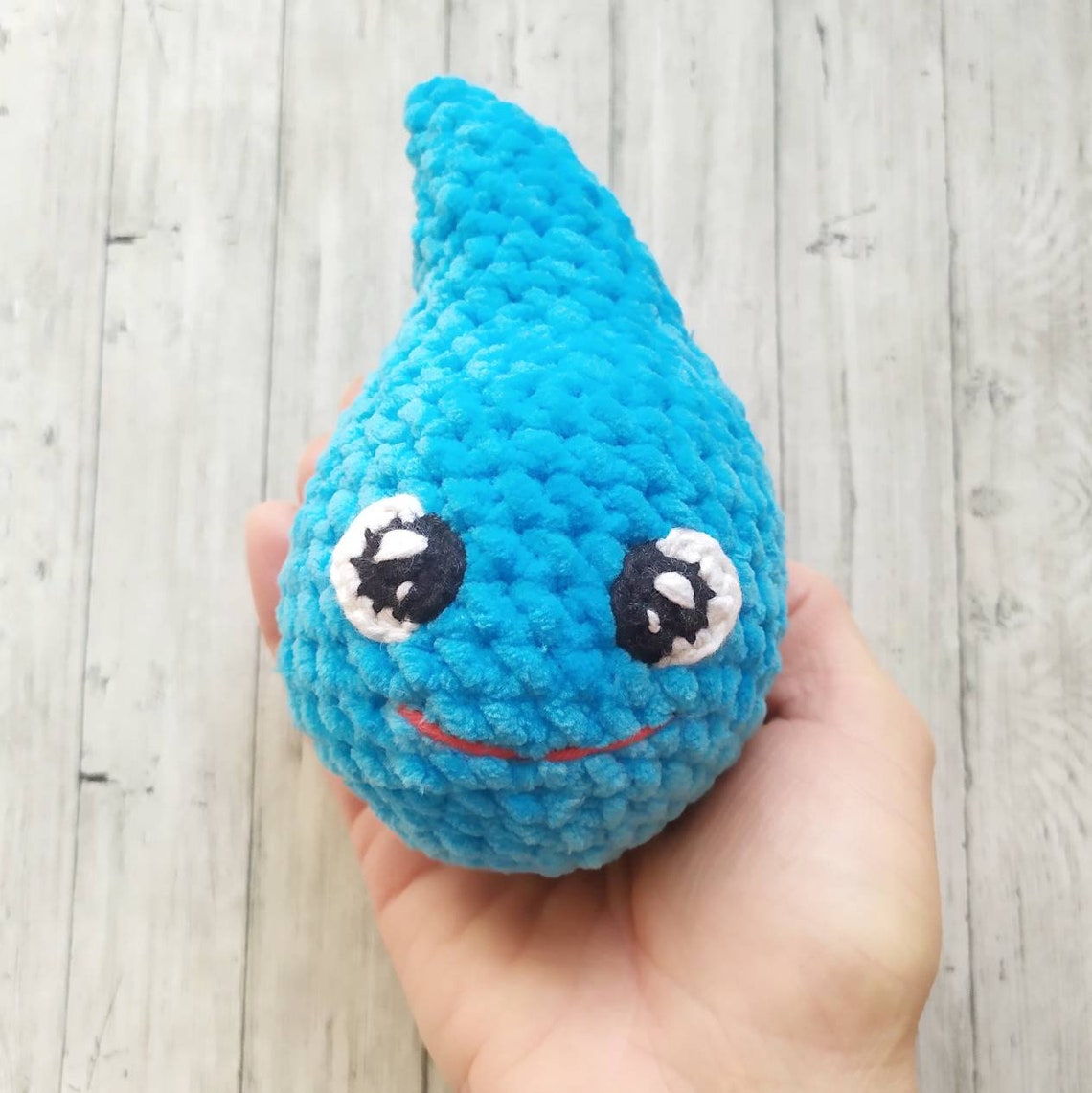 Water Drop Crochet Pattern Raindrop Plush Crochet Pattern - Etsy