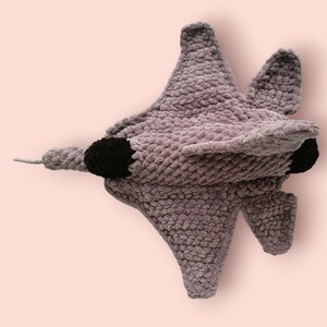Crochet Pattern Airplane Nursery Like F-16, Amigurumi Plane Pattern ...