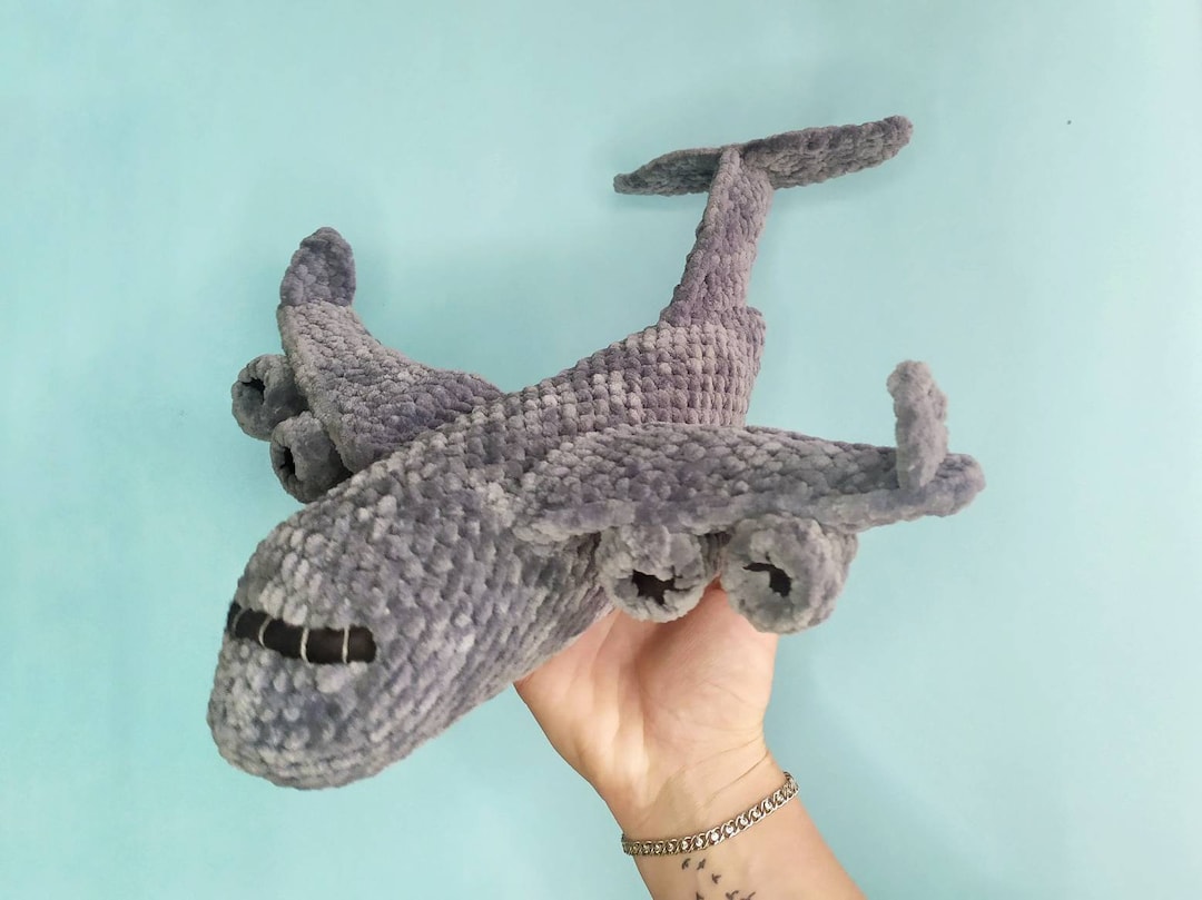 Airplane Nursery Like Boeing C17, Gift for Grandson, Custom Plushie ...