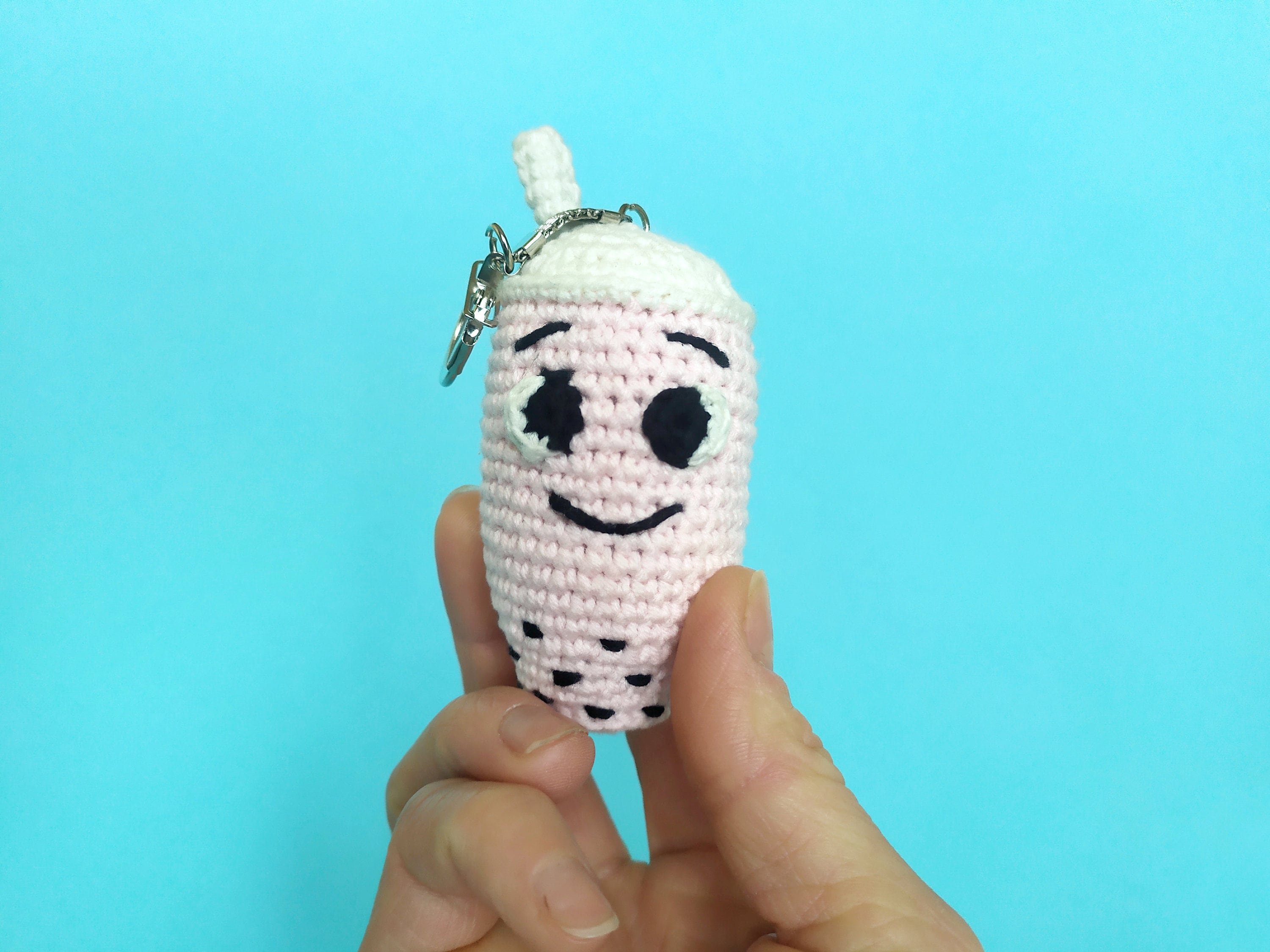 Crochet Keychain Pattern Amigurumi Boba Plush Toy Stuffed | Etsy