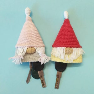 Gnome Key Cover Crochet Pattern, Cozy Key Holder Crochet, Plush ...