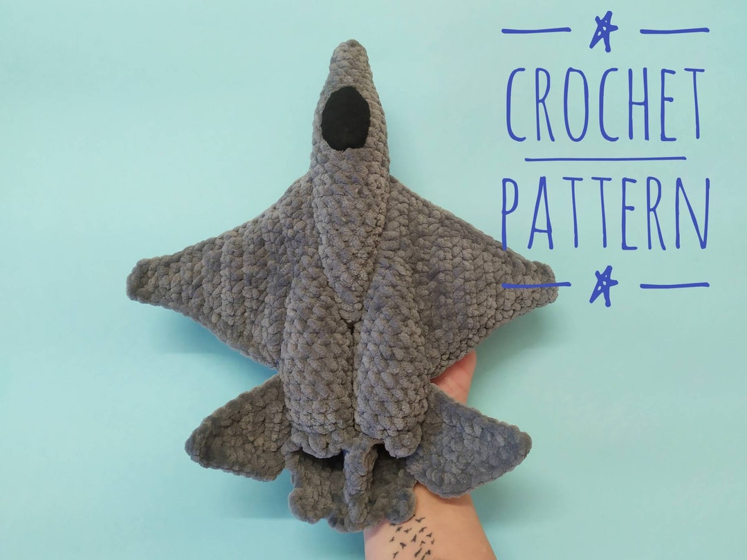 Crochet Pattern Airplane Nursery Like Northrop YF-23, Amigurumi Plane ...