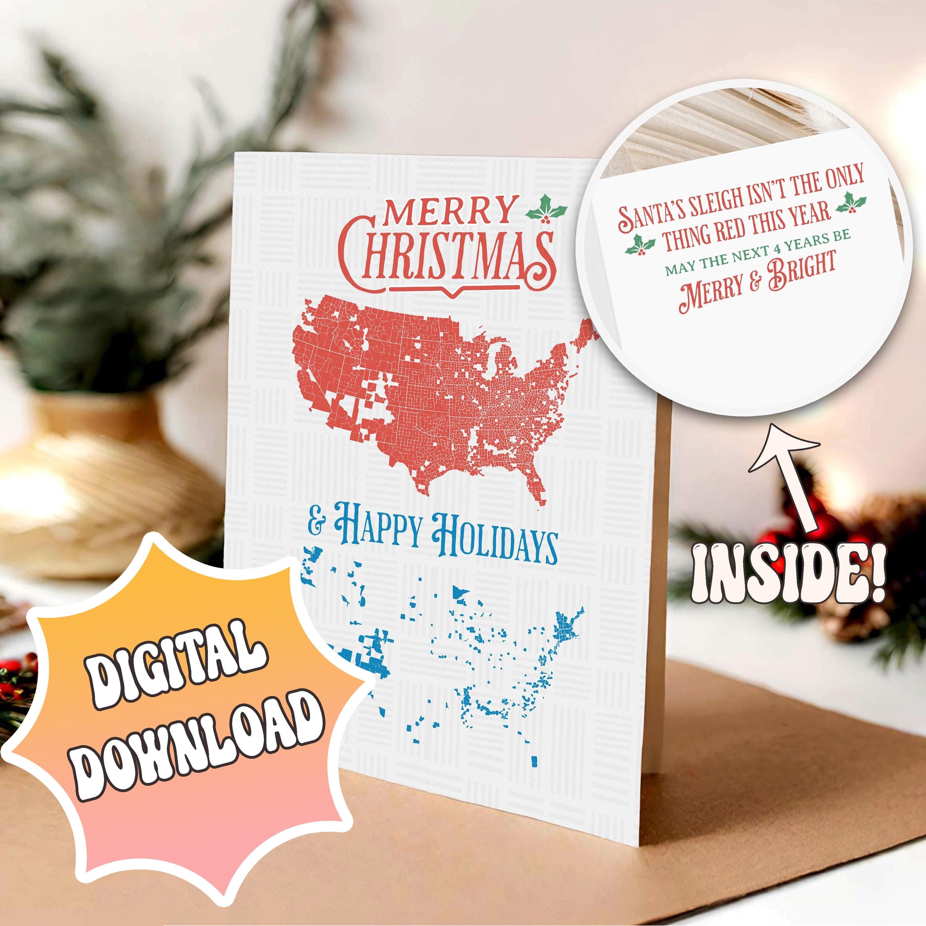 DIGITAL DOWNLOAD - Election Christmas Card Republican Christmas Funny ...