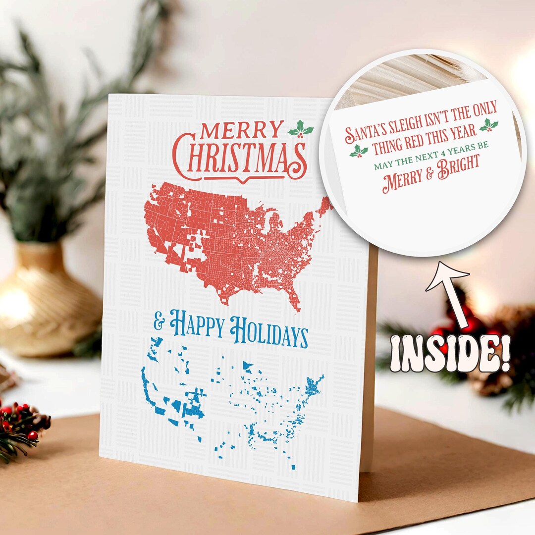 Election Christmas Card Republican Christmas Funny Greeting Cards Trump ...