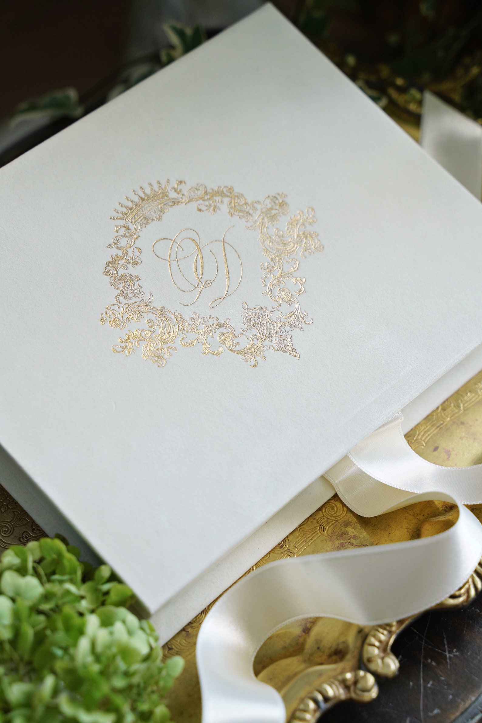 Wedding Invitation Box - Ivory Velvet - Acrylic Invitation in Velvet ...