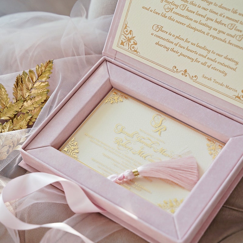 Pink Velvet Box - Etsy