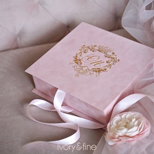 Wedding Invitation Box - Powder Pink - With Department for Mini ...