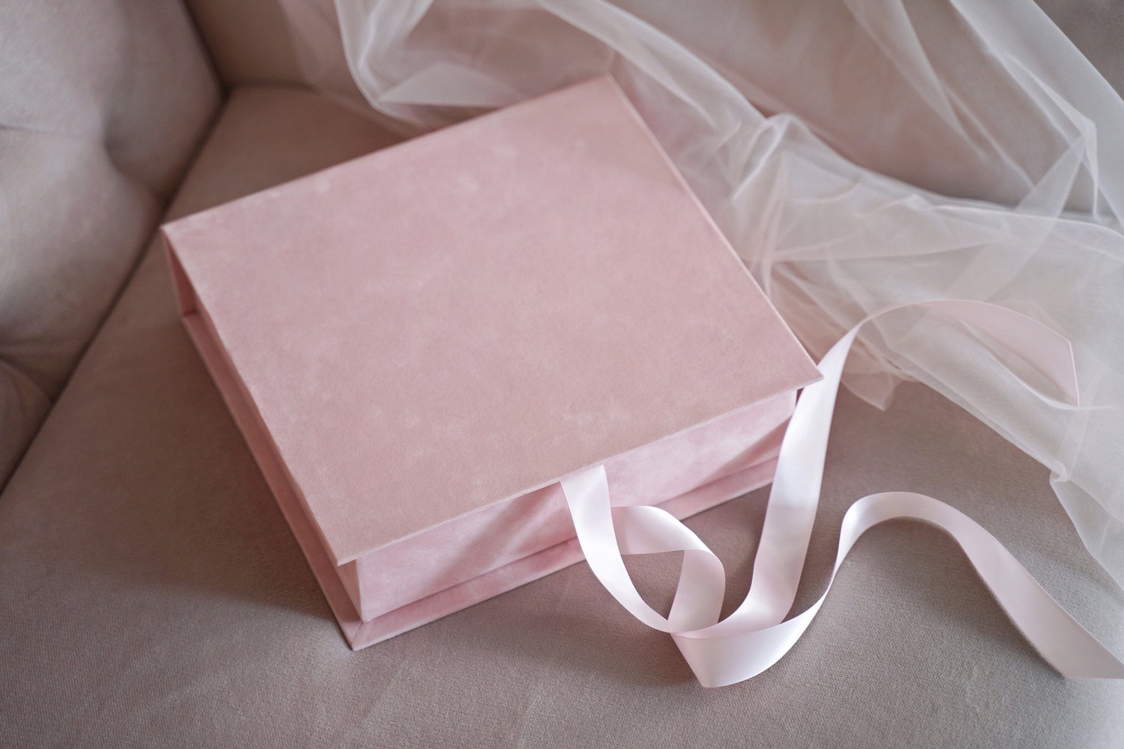 Wedding Invitation Box Powder Pink With Department for - Etsy