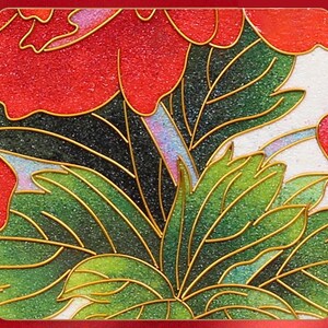 Red Peony Cloisonne DIY Kit – Create Beautiful Floral Art for Home ...