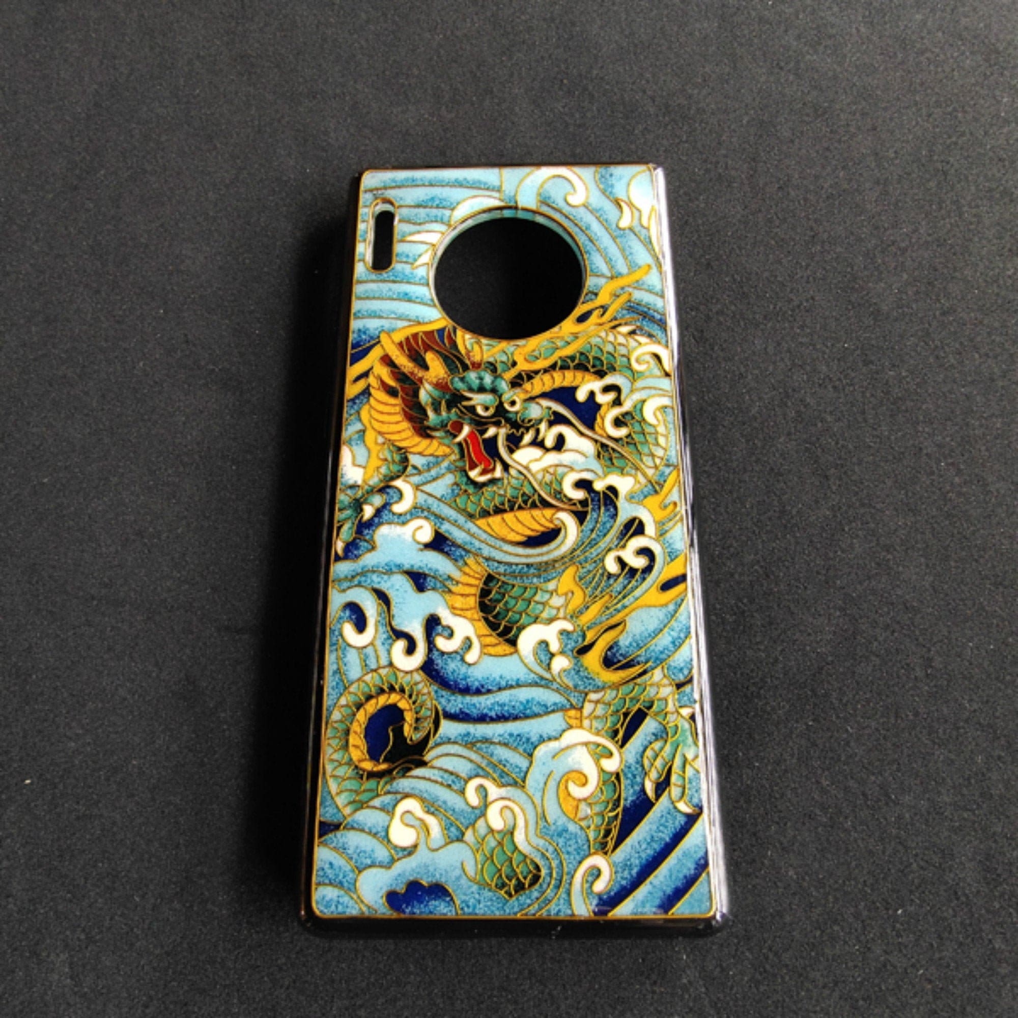 Traditional Enamel Cloisonne Enamel Blue Dragon Mobile Phone - Etsy