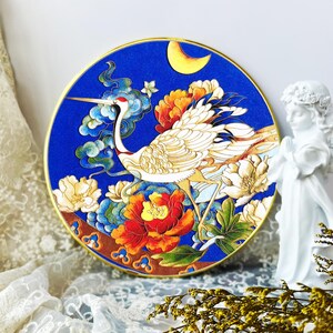 DIY Cloisonne Kit - Red-crowned Crane Pattern - Perfect for Artistic ...