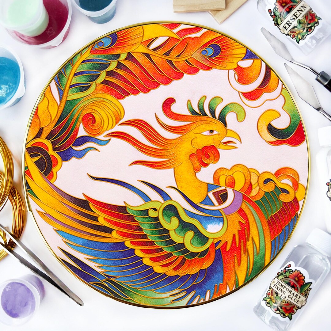 Traditional Phoenix Cloisonne DIY Kit – Create a Stunning and Graceful ...