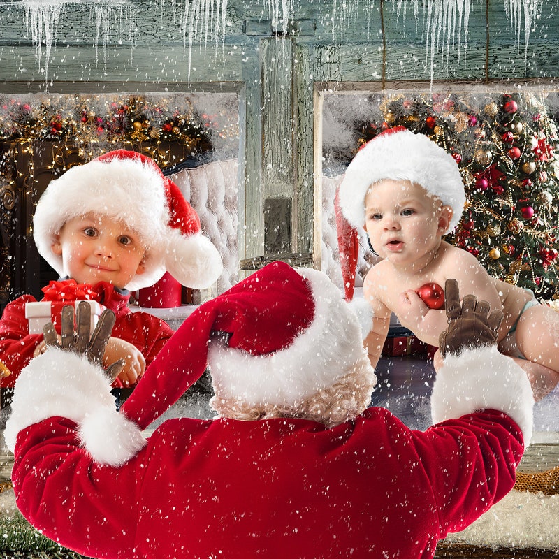 Santa Overlays - Etsy