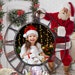 Round Frame for Your Photo With Santa Claus Frame Digital Christmas ...