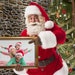 Round Frame for Your Photo With Santa Claus Frame Digital - Etsy