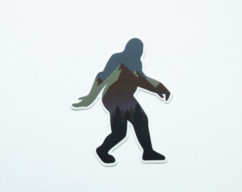Bigfoot / Sasquatch Bumper Sticker Black Edition | Etsy