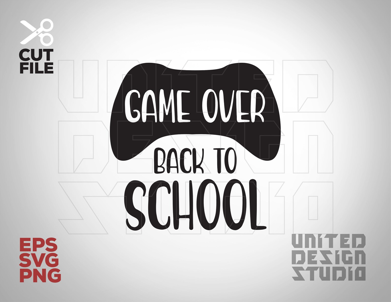 Game Over, Back to School, Instant Download, Cutting Files, Svg, Eps ...