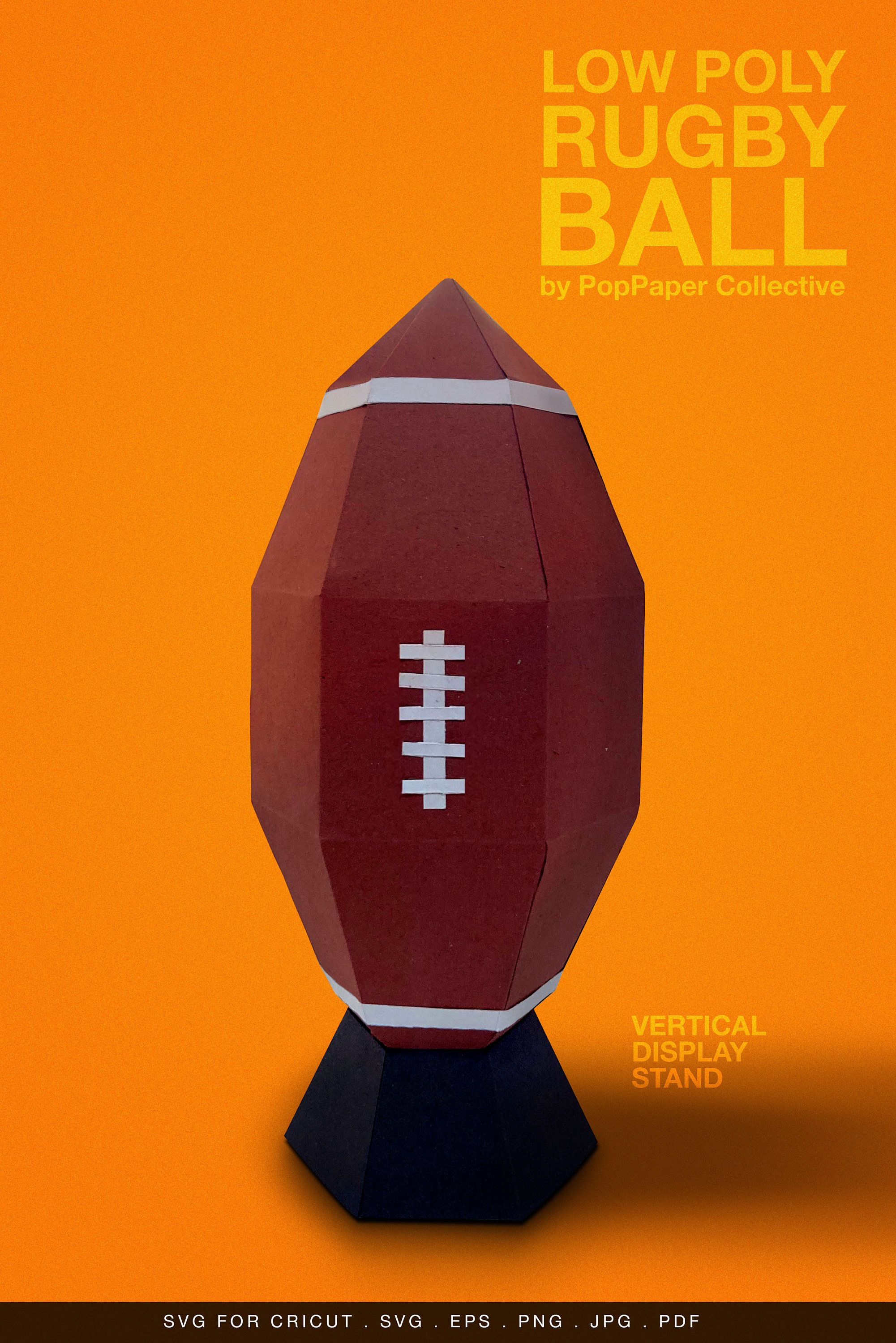 DIY Rugby Ball SVG Cricut I Printable Low Poly American Football ...