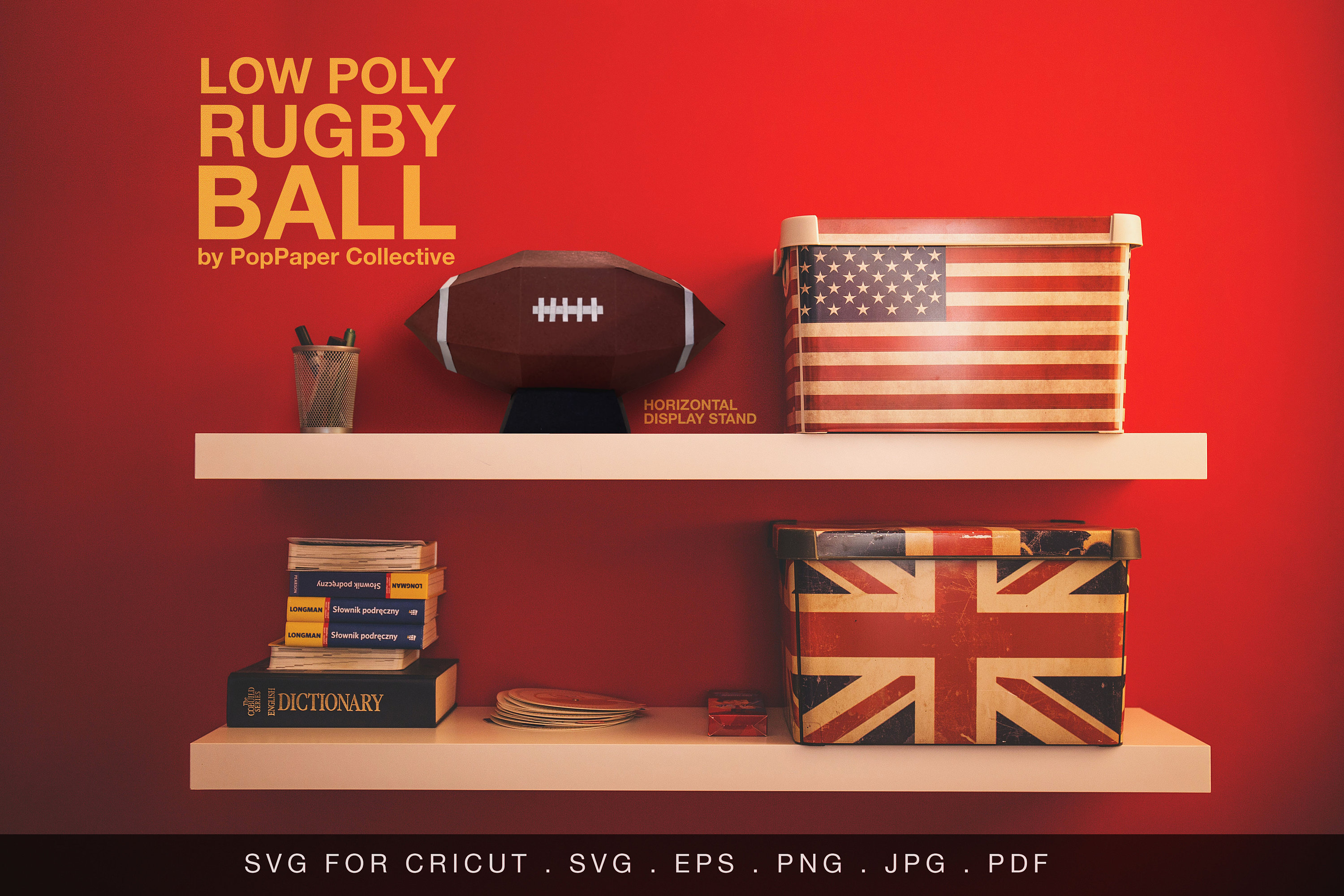 DIY Rugby Ball SVG Cricut I Printable Low Poly American Football ...