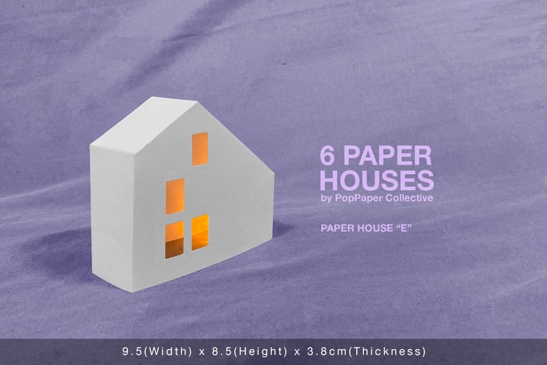 Paper House SVG Cricut Cutting Files Paper Putz House Template for Home ...