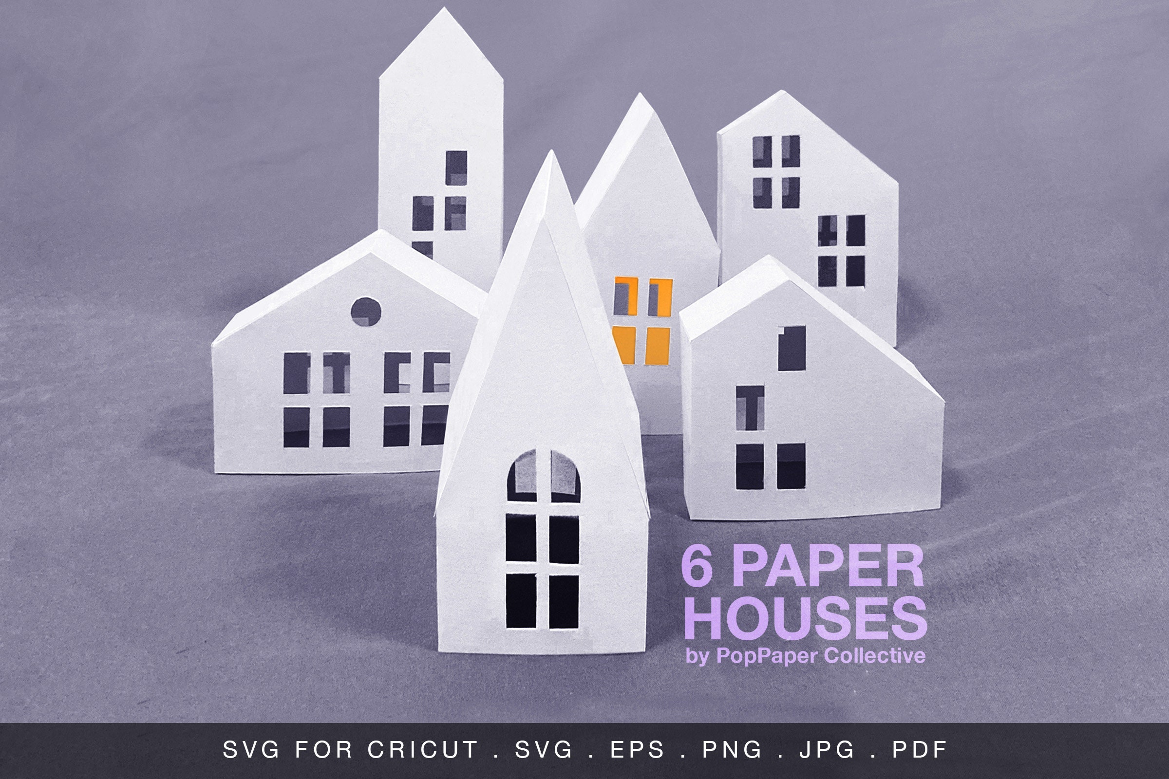 Paper House SVG Cricut Cutting Files | Paper Putz House Template for ...