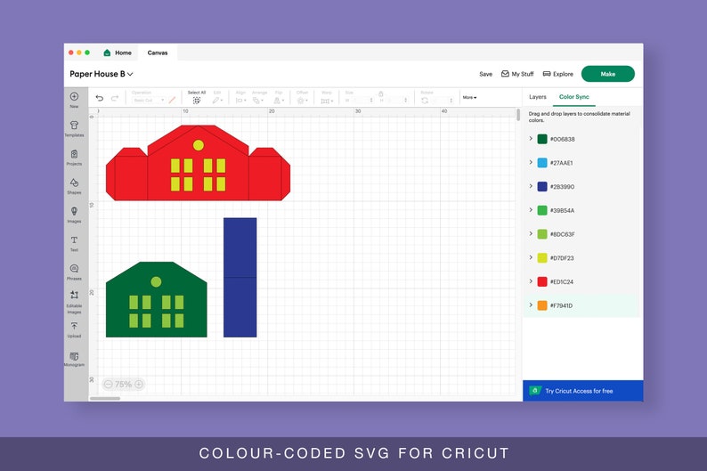 Paper House SVG Cricut Cutting Files | Paper Putz House Template for ...