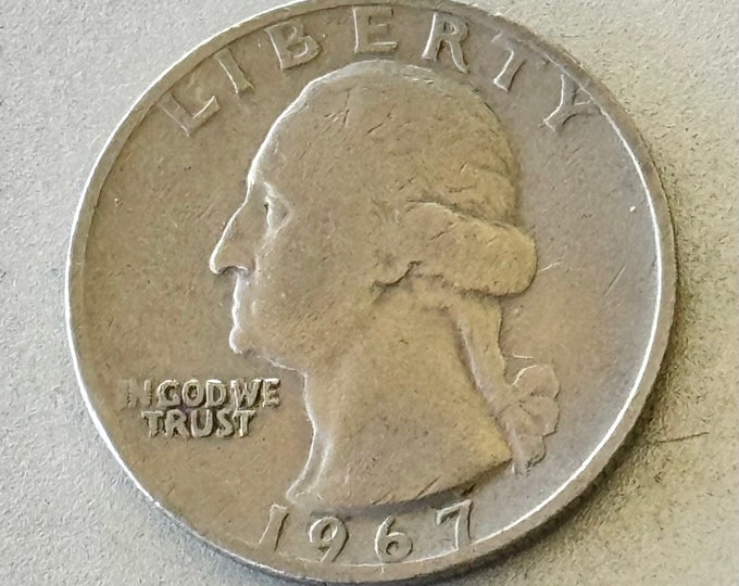 RARE 1967 No Mint Washinton Quarter Silver With Errors. 5.32 Gr. - Etsy