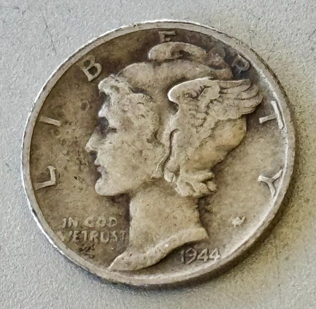 1944 Silver Mercury Dime, 90 Percent Silver - Etsy