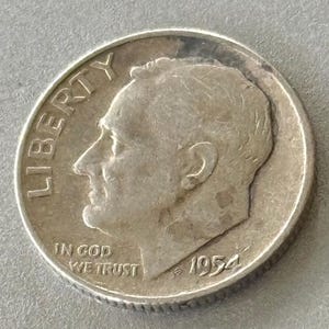 1954 D Silver Roosevelt Dime, 90 Percent Silver - Etsy